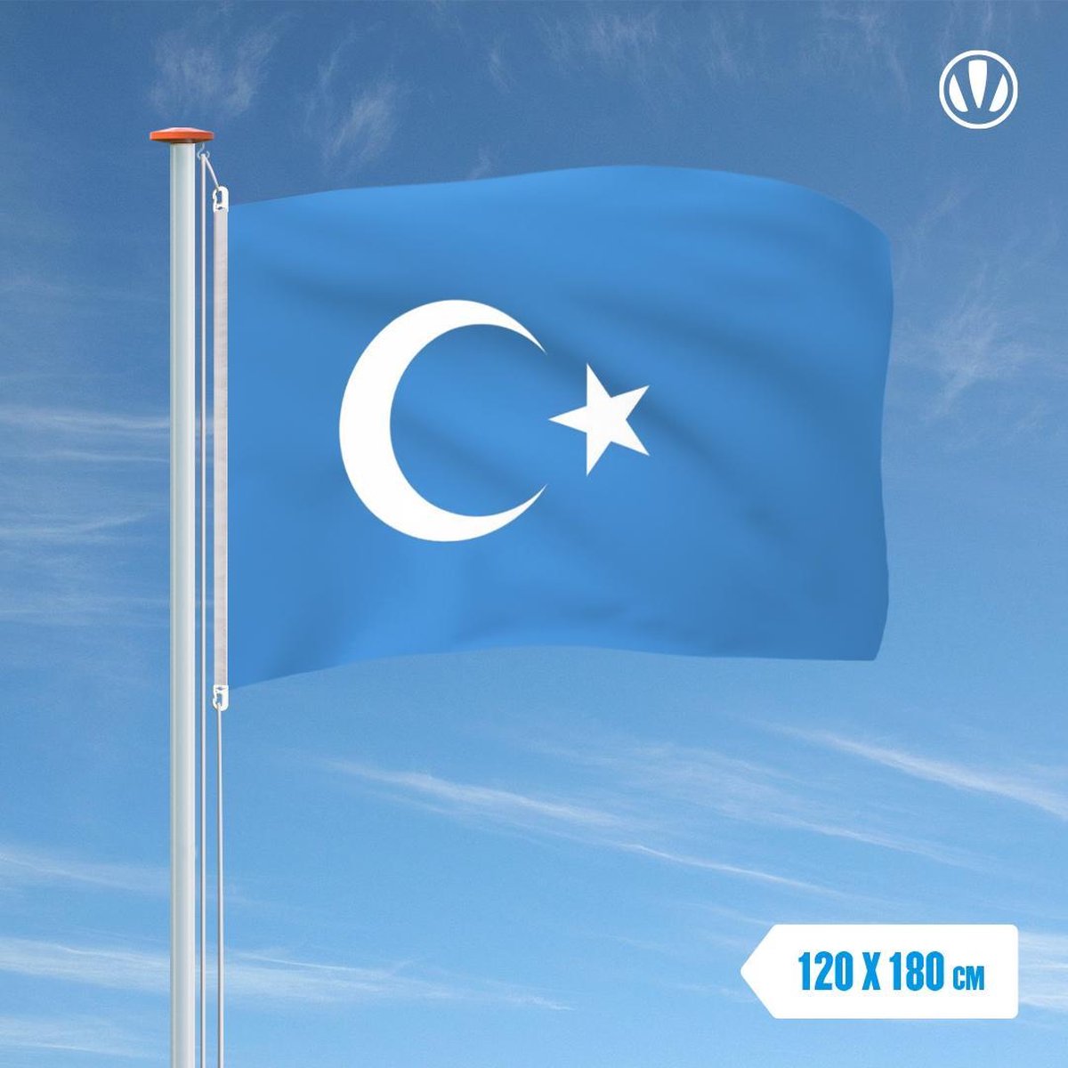Drapeau Ouïghours 120x180cm | bol.com
