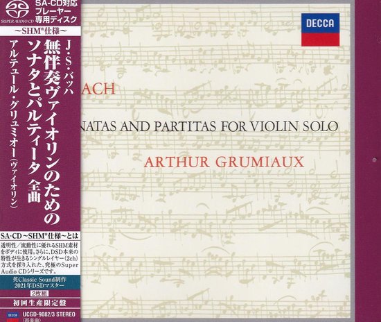 Arthur Grumiaux - Bach:Sonatas And Partitas For Violin Solo (CD), Arthur Grumiaux | Muziek | bol.com