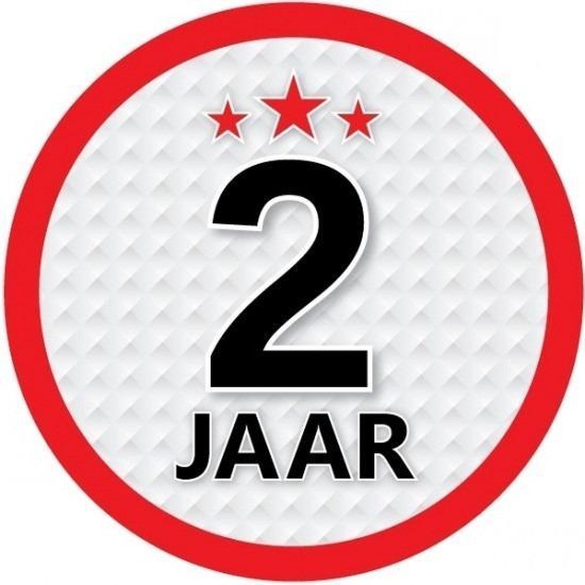 10x 2 Jaar leeftijd stickers rond 15 cm - 2 jaar verjaardag/jubileum ...