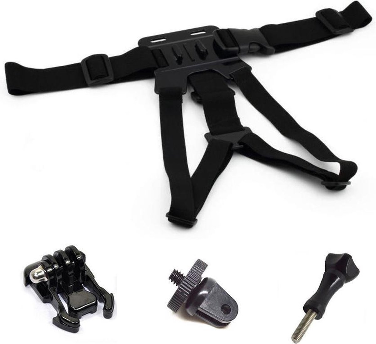 Shop4 - GoPro HERO8 Black Borstband - met Quick-release gesp cam ...