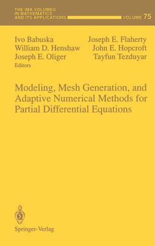 Modeling, Mesh Generation, and Adaptive Numerical Methods for Partial Differential... | bol.com