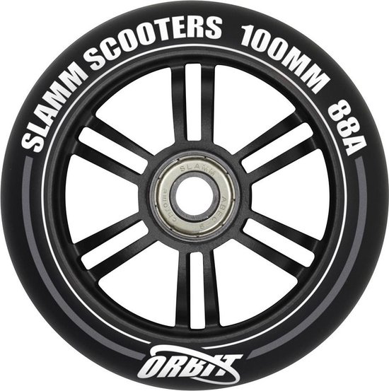 Slamm Scooters Stuntstep Wiel Slamm ''Orbit'' 100mm Zwart/Groen | bol.com