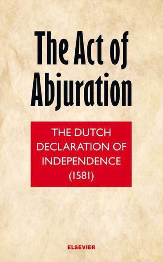 The act of abjuration, Martin Berendse | 9789035252066 | Boeken | bol