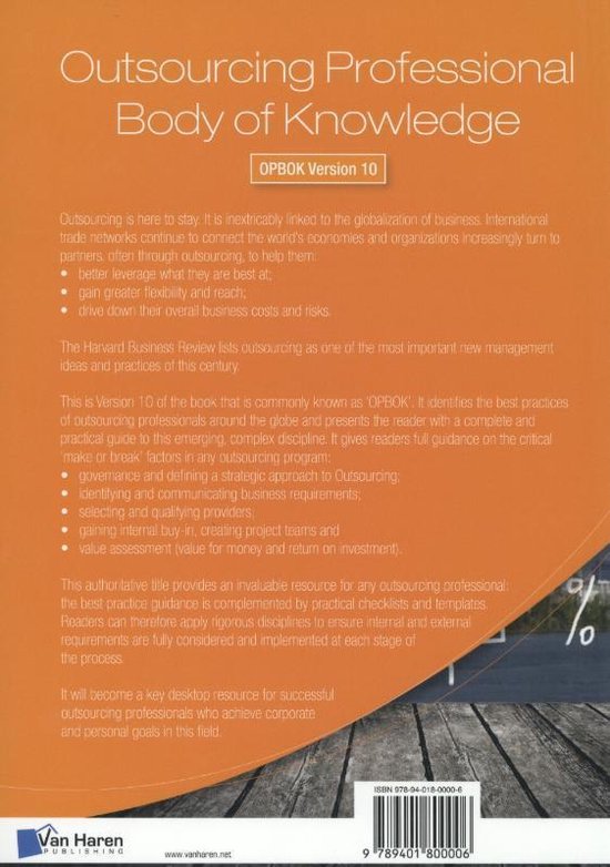 Outsourcing professional body of knowledge OPBOK version 10 ...