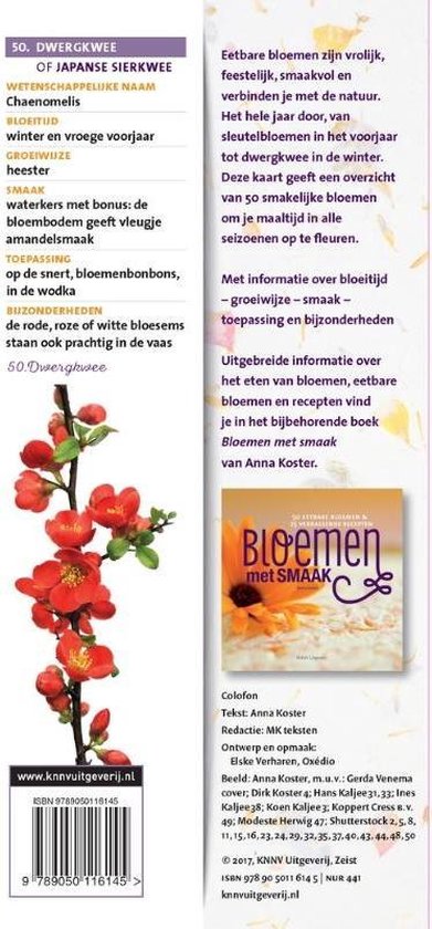 Minigids - Eetbare bloemen | 9789050116145 | Anna Koster | Boeken | bol
