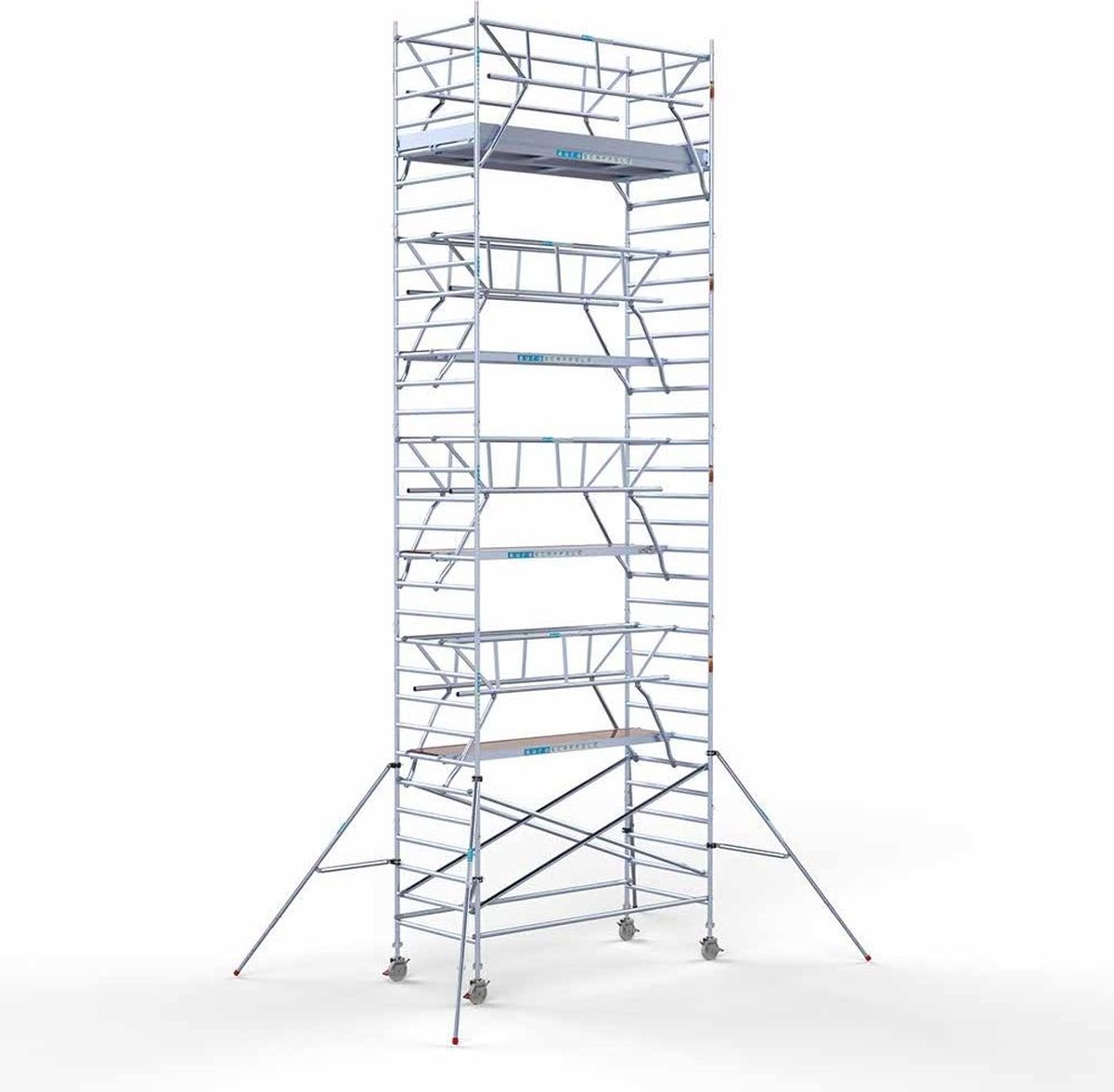 Échafaudage mobile avec double main courante avant 135x305x10.2m ... Échafaudage mobile avec double main courante avant 135x305x10.2m ...