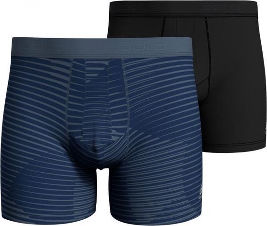 Odlo Active Everyday SUW 2-pack Boxer - Blauw / Zwart - maat M | bol.com