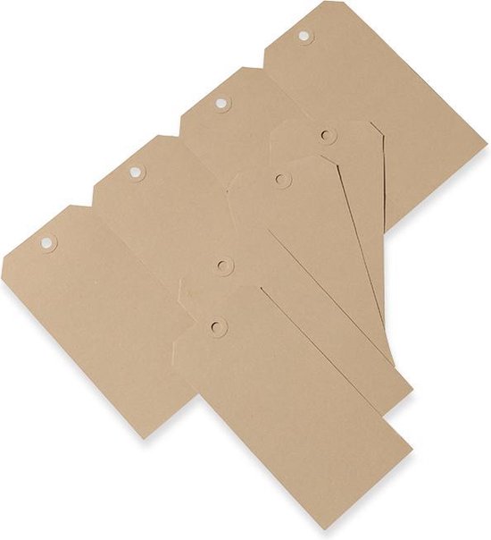 Kartonnen Labels - cadeau labels - 80x160mm (Buldog labels) per 100 ...