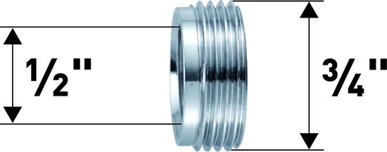 Neoperl Verloopring 1/2"Bi X 3/4"Bu Chroom | bol