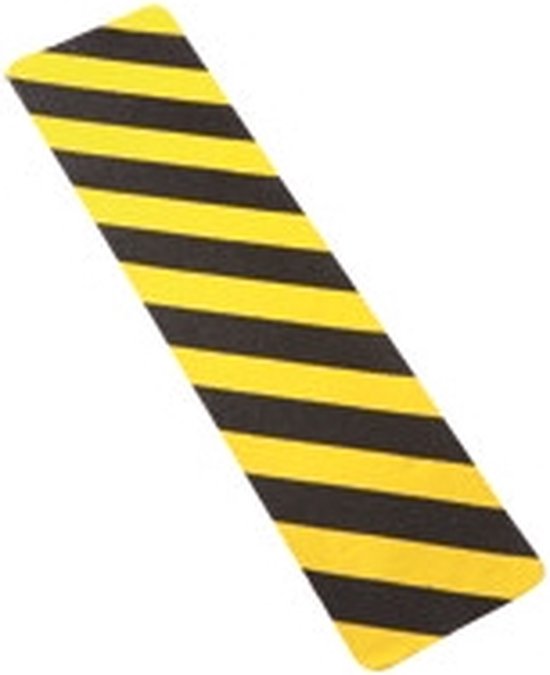 Anti slip stickers voor gestructureerde oppervlakken 150 x 610 mm Geel ...