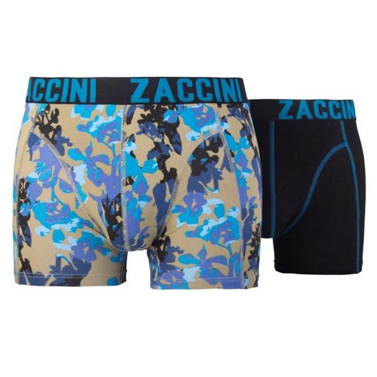 Zaccini 2- Pack Boxershorts Olive Black | bol
