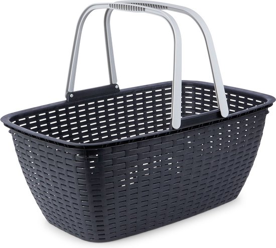 Wasmand Plastic Zwart 35 l - Opbergmand - Mand - Wassorteerder | bol