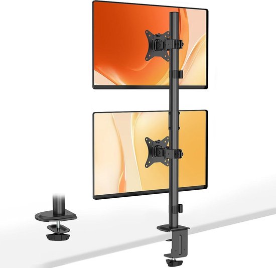 Verticale batterijhouder voor dubbele computerschermen verstelbaar in ...