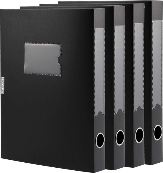 4 Pack A4 Plastic Archivering Box - 40mm Ruggengraat - Voor Office ...