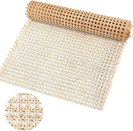 Rotan-riemband, 35 x 100 cm, cane webbing rotan rol, natuurlijk rotan ...