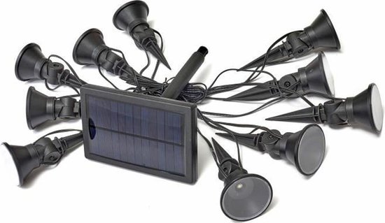 Solar tuinverlichting Multispot Tuinspots - 10 Lumen - Set van 10 | bol