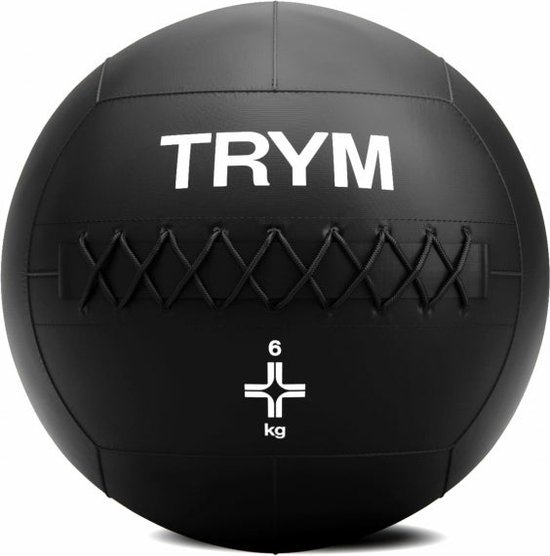 TRYM Medicijnbal - Medicine Ball - PVC - Zwart - 6 kg | bol