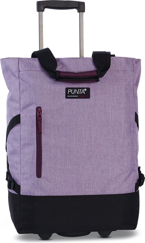 Punta Wheel Trolley Shopper Lila | bol