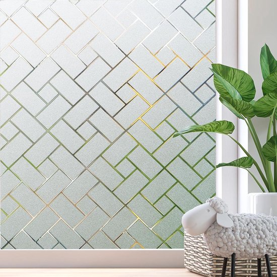 Frosted Stain Glass Window Film - Privacy Raamstickers - Zelfklevend ...