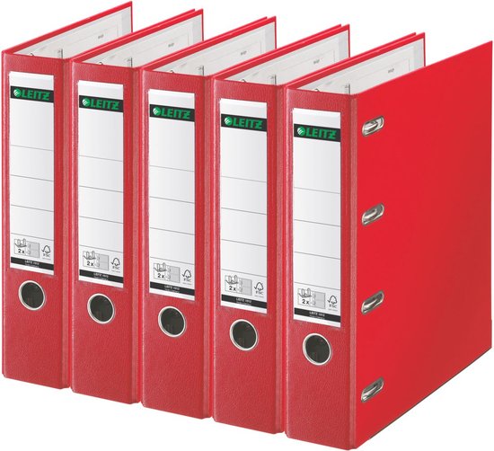 Ordner A4 Breed Dubbel Leitz 1012 Rood | bol