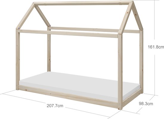 Montessori vloerbed - Peuterbed - Kinderbed 140x70 | bol