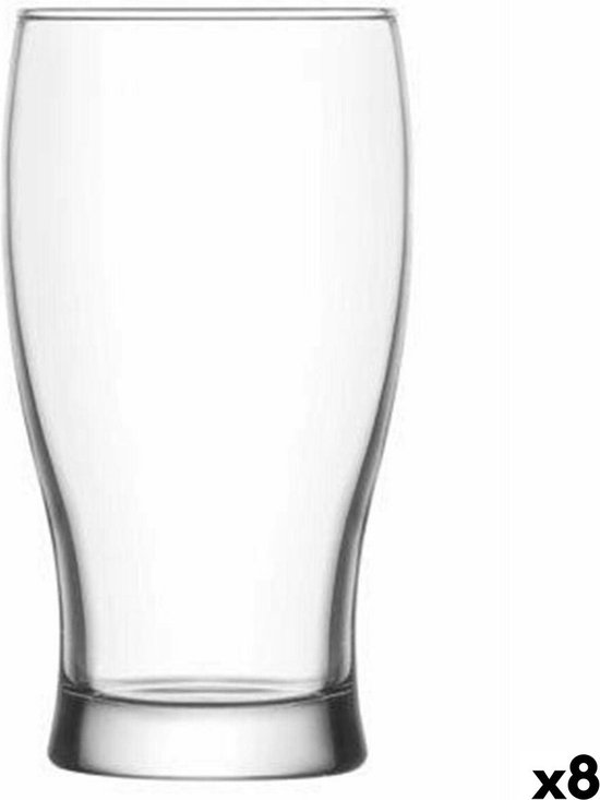 Bierglas LAV Belek Transparant Kristal 6 Onderdelen (8 Stuks) (375 cc) | bol