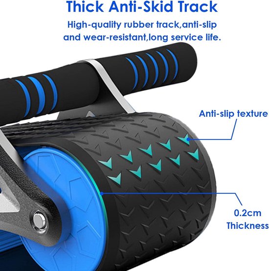 Rollout Abs Buikwiel rol-roller automatische bounce en dubbel wiel met ...