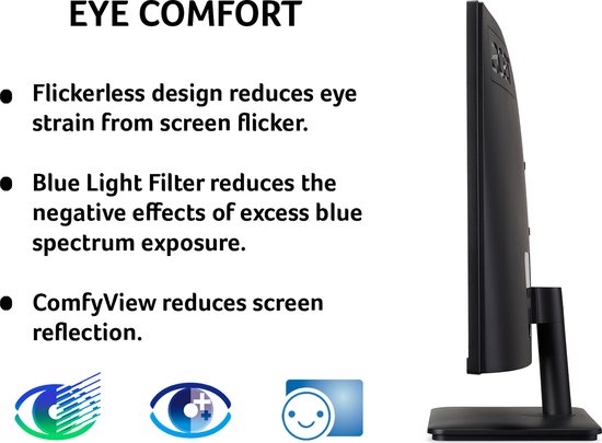 Acer Nitro ED270R P 27 inch Curved gaming monitor 165Hz Full HD zwart | bol