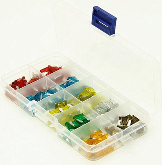 Mini Auto zekering assortiment zekeringen Assortiment box 100 stuks | bol