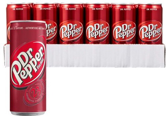 Frisdrank Dr Pepper blikje 0.33l - 24 stuks | bol