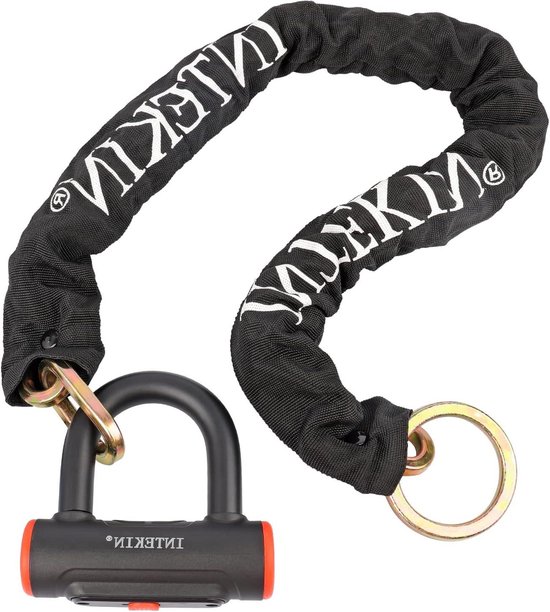 INTEKIN 8 mm gehard stalen kettingslot 96 cm - hoog veiligheidsslot ...