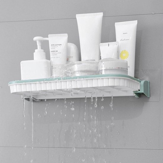 Opvouwbaar Inklapbaar Opbergrek Muur Zelfklevend Douchemand Plastic ...