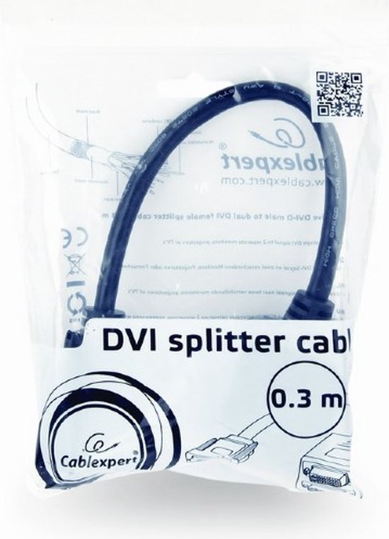 DVI-D Dual Link splitter 1 naar 2 / passief - 0,20 meter | bol
