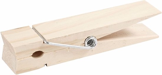 Grote wasknijper - 8x - 15 cm - hout - XXL - megaknijper - groot ...