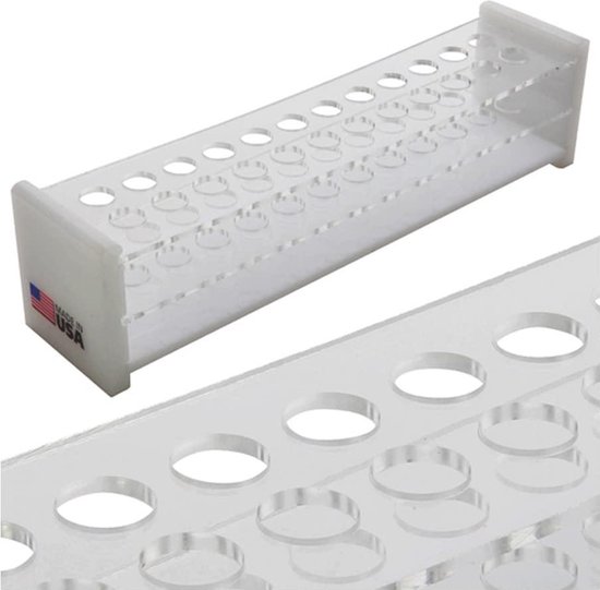 Acryl Tube Rack voor 13 mm Tubes - 48 plaatsen - Dynalon 159505-05 | bol