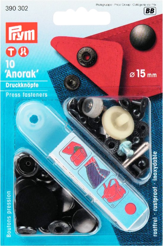 Drukknopen - startset, d: 15 mm, 1 set | bol