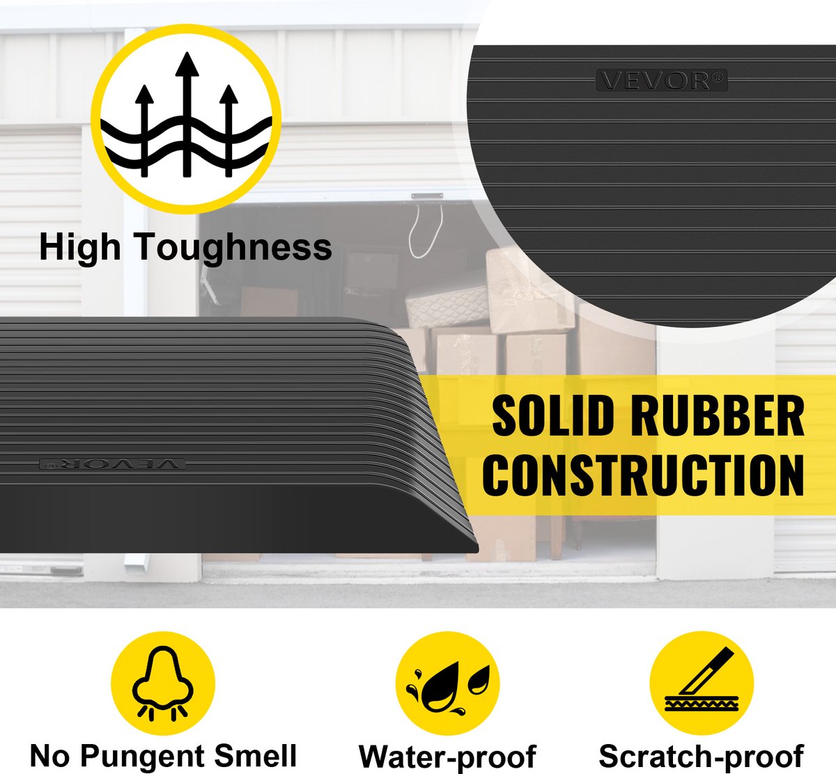 Instaphellingset - Rubberen drempel helling - Snelheids reductiemiddel ...