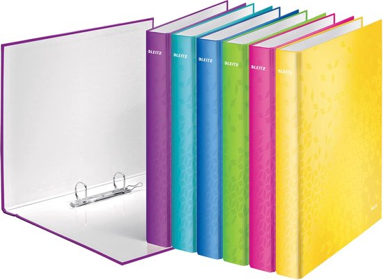 Leitz WOW ringmap 2 ringen, geassorteerde kleuren 10 stuks | bol