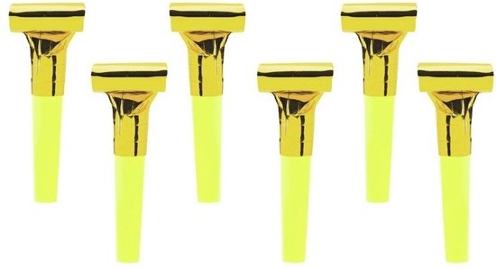 6x stuks gouden roltongen/roltoeters - Feestartikelen verjaardag | bol