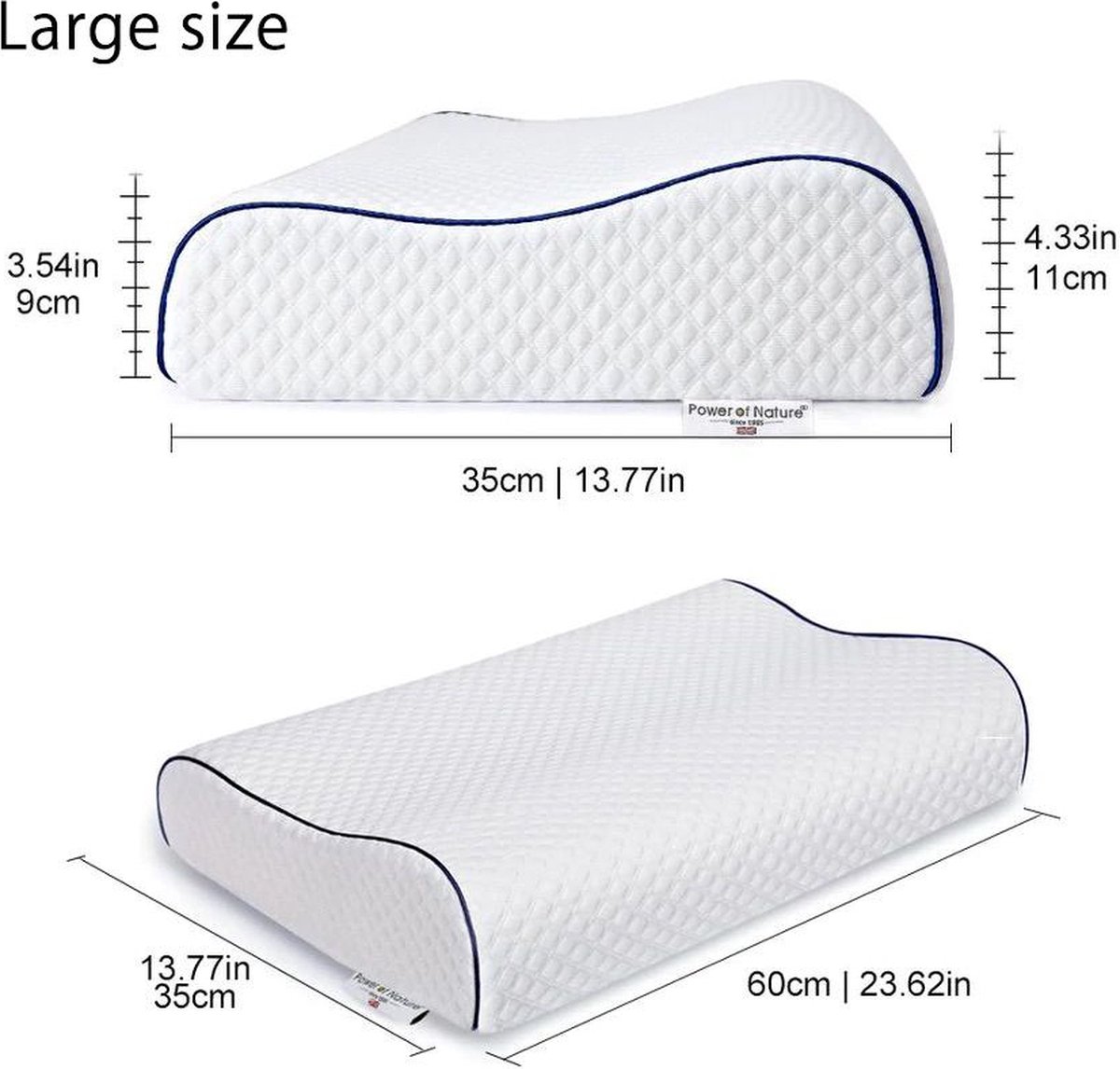 Power of Nature - Hoofdkussen Orthopedisch kussen - Nekklachten | bol