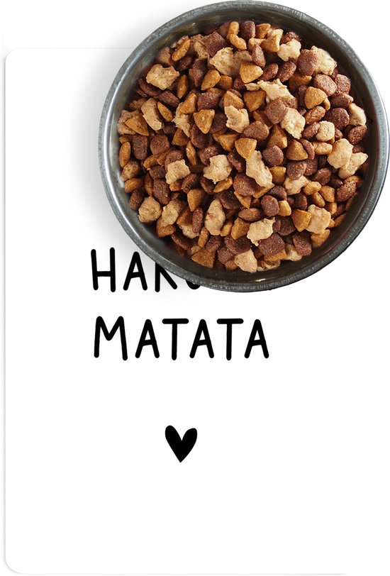 Placemat voerbak - Placemat hond - Placemat kat - Hakuna matata ...