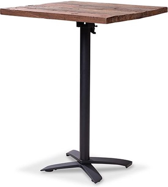 X Cross Tafelpoot Hoog Zwart 109cm - Old-Dutch Tafelblad 80x80xcm ...