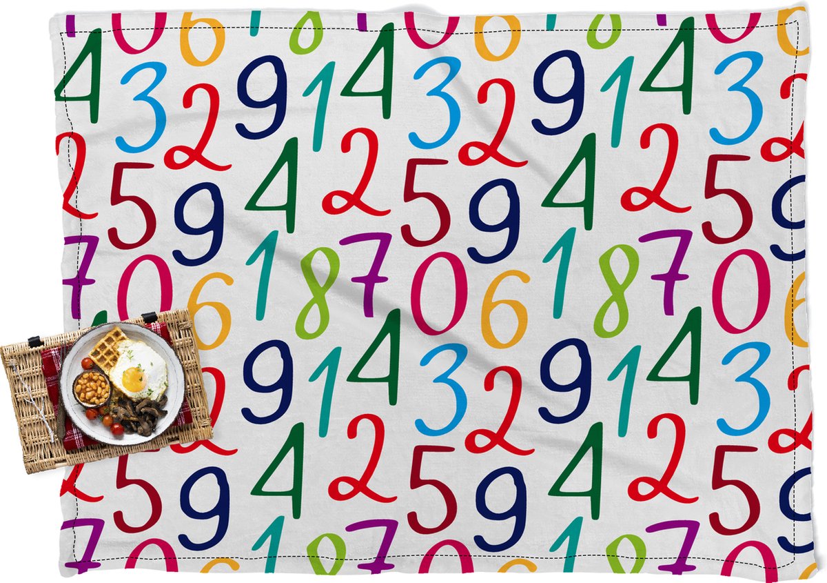 Picknickkleed - Buitenkleed - Cijfers - Abstract - Patroon - Getal ...