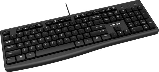 Canyon KB -50 Wired Slim Standard Toetsenbord - Office Use - QWERTY ...