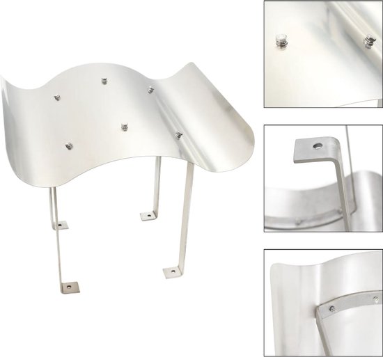 VDXL Schoorsteenkap roestvrij staal zilverkleurig | bol.com