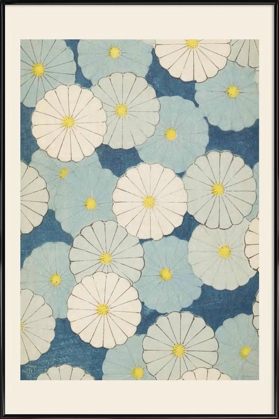 JUNIQE - Poster in kunststof lijst Shin-Bijutsukai - Floral -20x30 ...