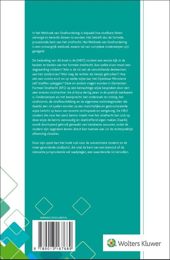 Elementair formeel strafrecht | 9789013167689 | G.H. Meijer | Boeken | bol