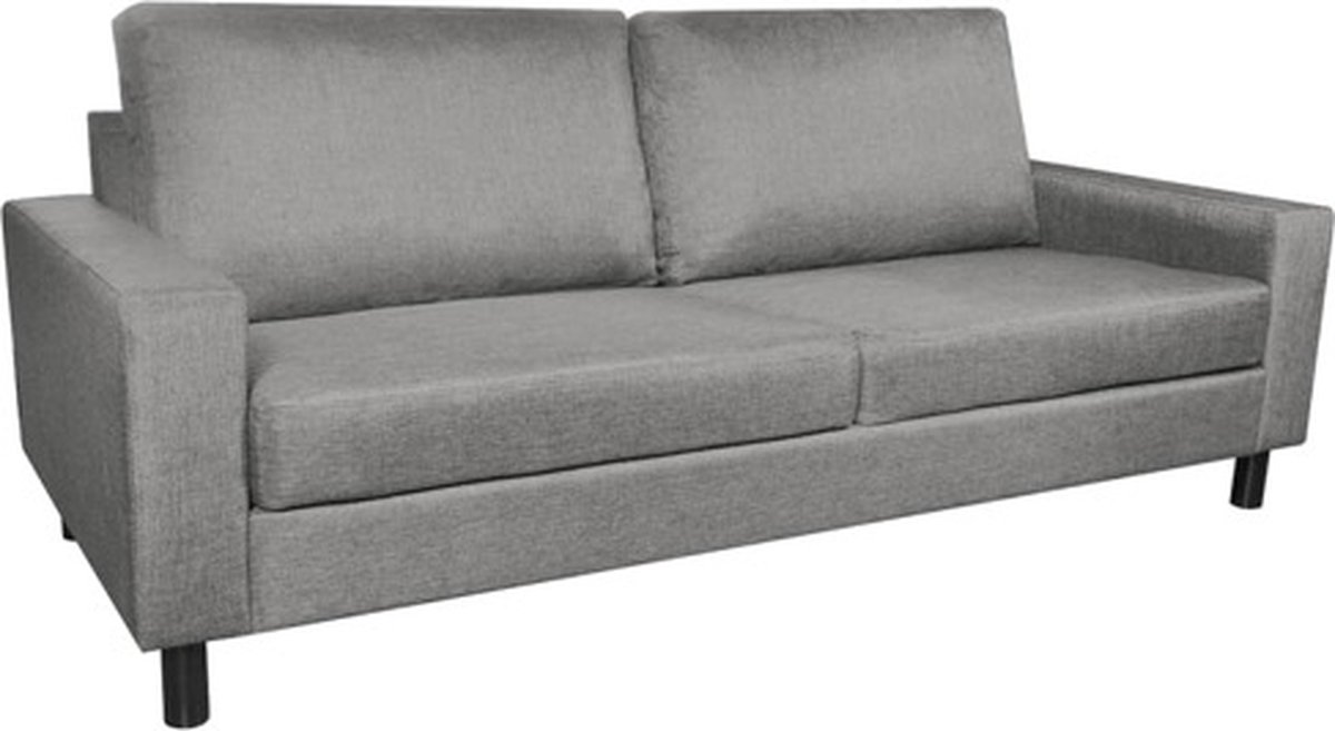 vidaXL Bankstel voor 5 personen stof lichtgrijs 2-delig | bol.com