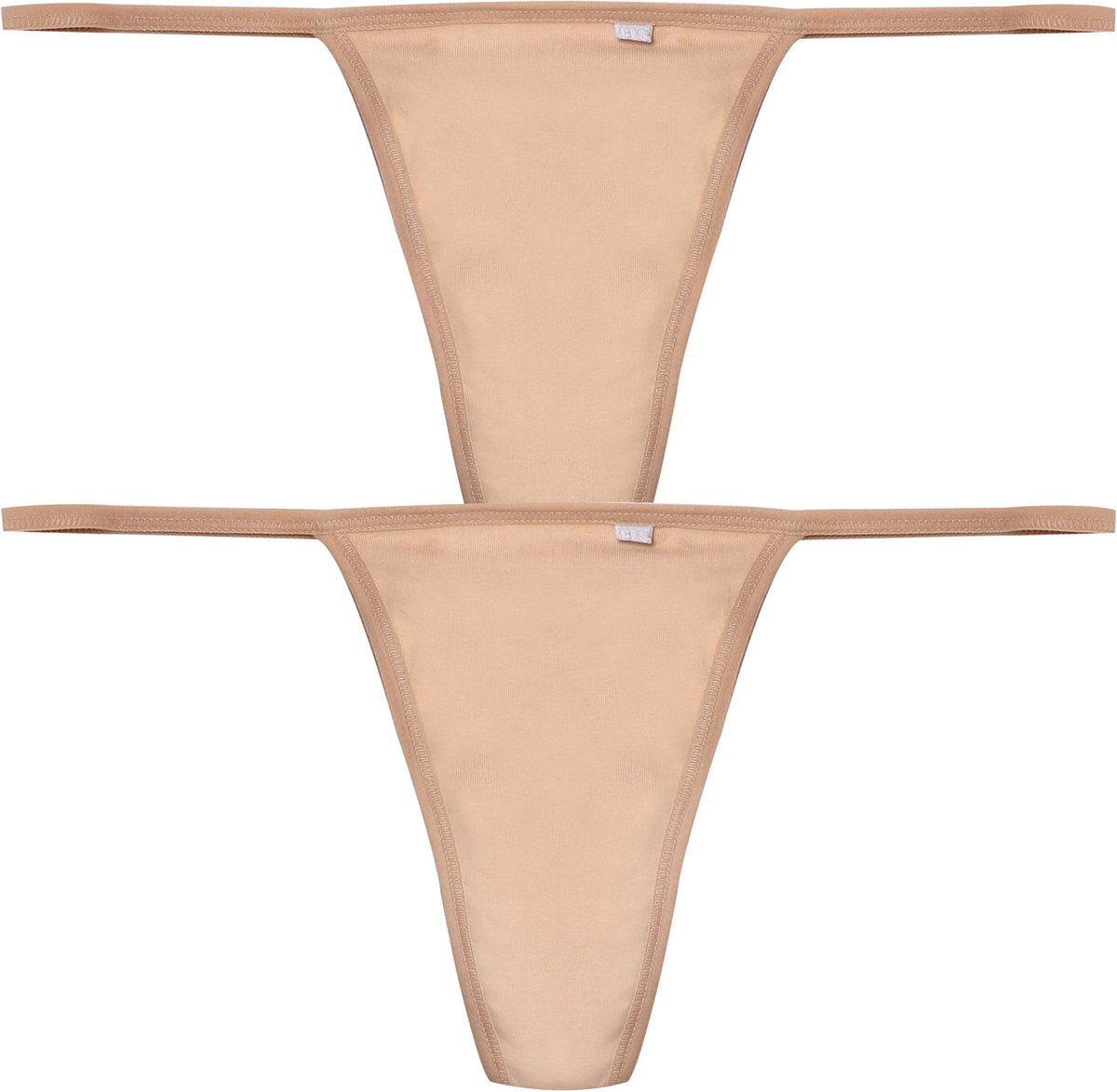 Claesen's® - Dames 2-pack Mini String - Skin - 5% Lycra - 95% Katoen ...