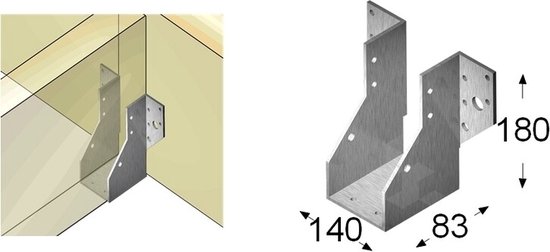 Balkschoen buiten 2.0x140x83x180 | bol.com